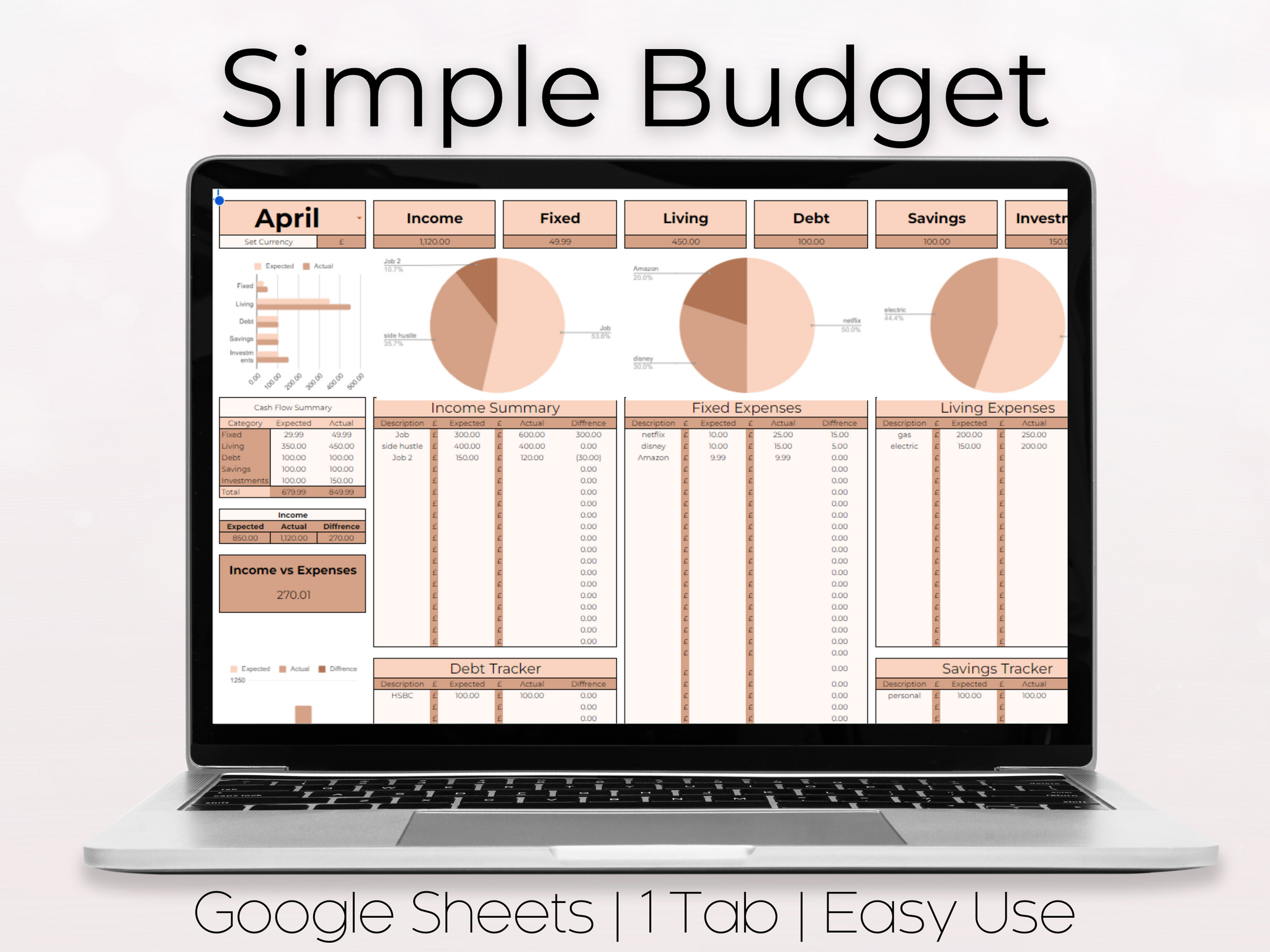 Budget Planner for Google Sheets